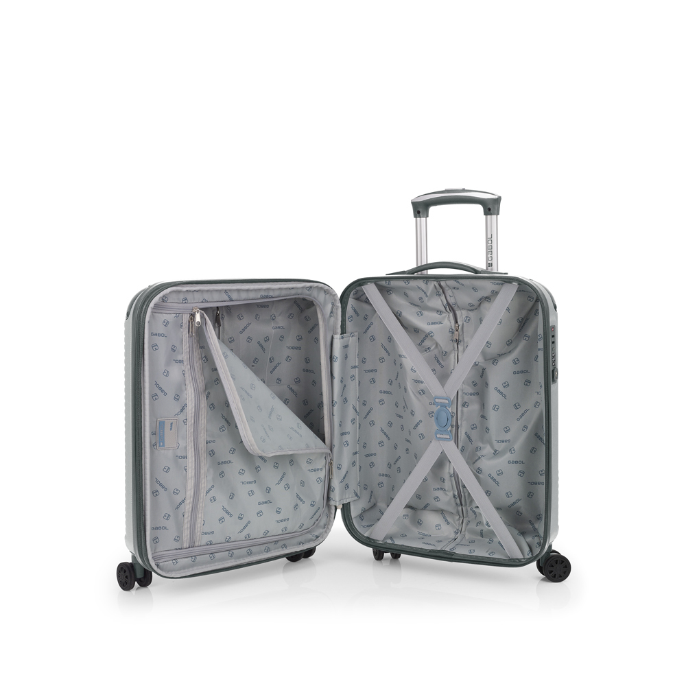 Kofer mali (kabinski) Balance XP Gabol | srebrni | proširivi | ABS